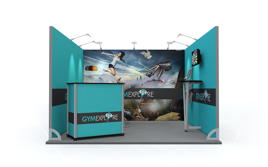 Linear Exhibition Stand U-Shape | Linear Vector | Exhibition Display System