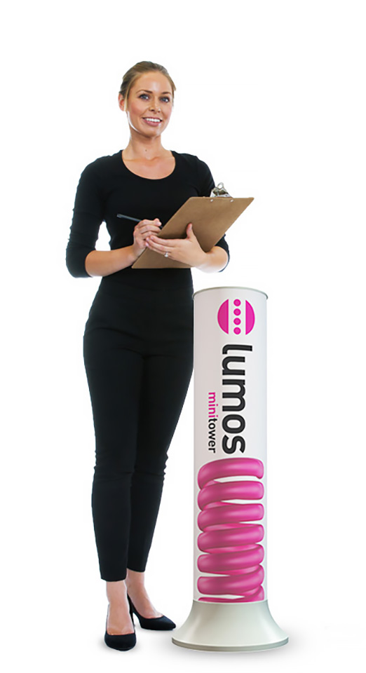 Lumos Mini Tower | Exhibition Light Box | UK Made