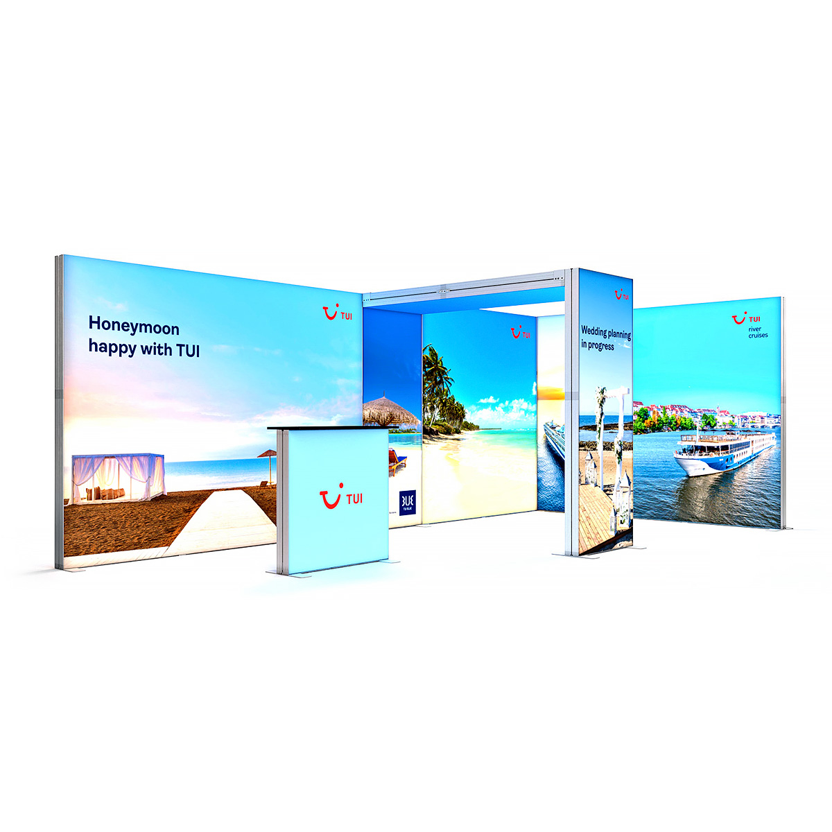 SKYBRIDGE® Lightbox Exhibition Stand | LED Lightbox Ceiling Display ...