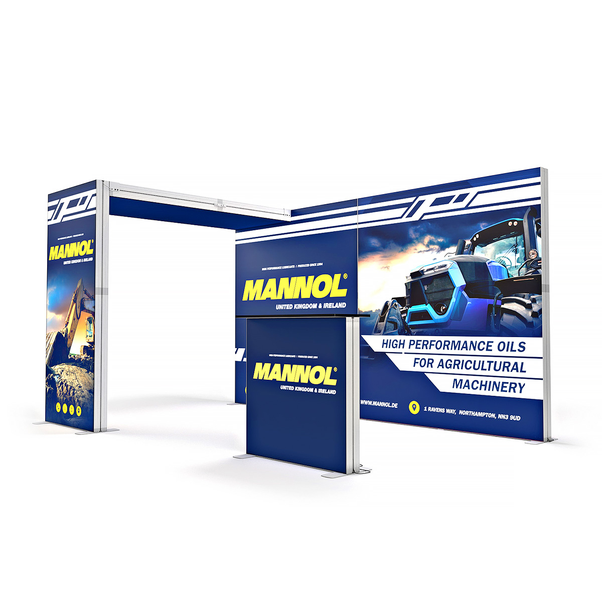 LED Exhibition Stand 4x3 | SKYBRIDGE® Lightbox Ceiling Archway ...