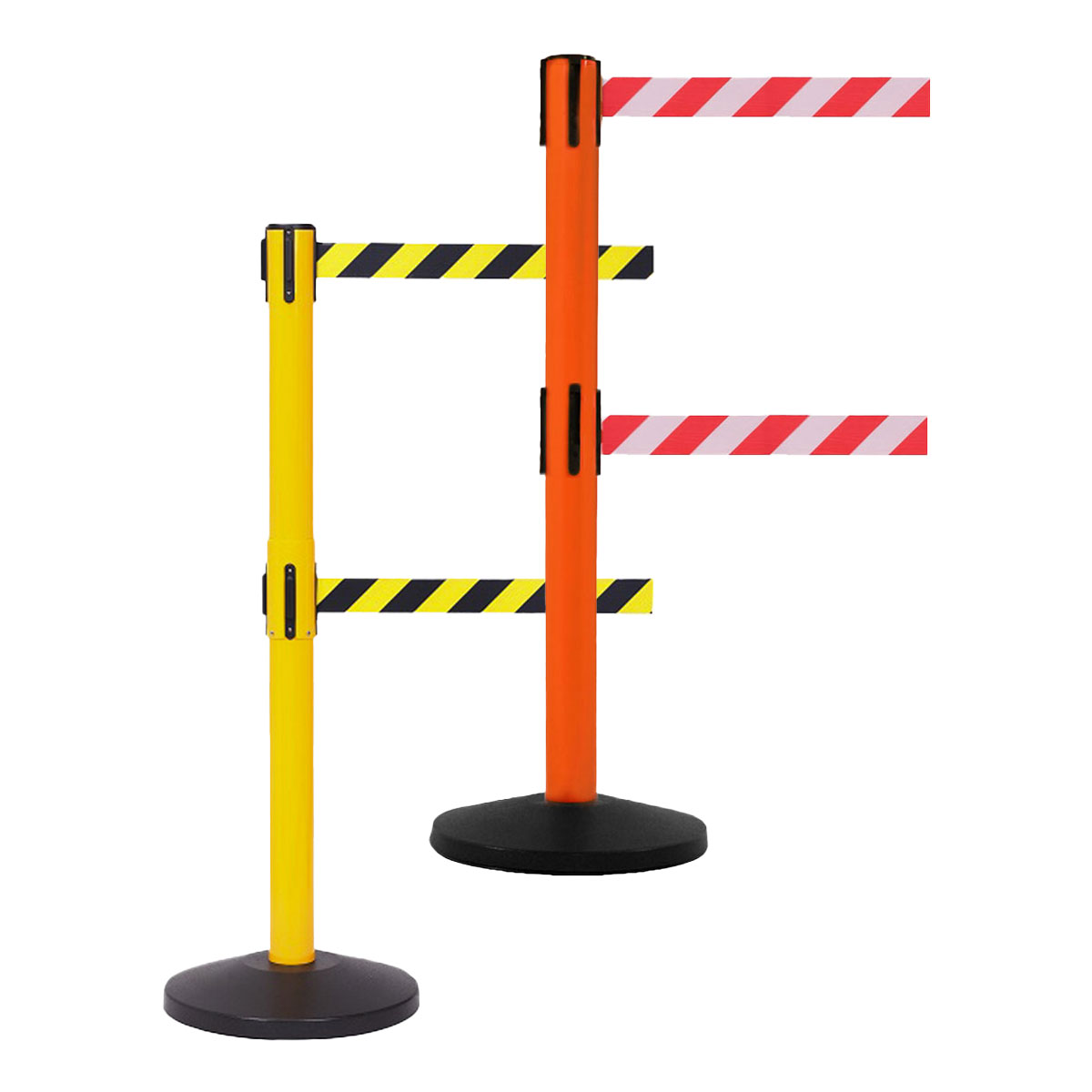 SafetyMaster Double Belt Barriers | Worksite Retractable Barriers | XL ...