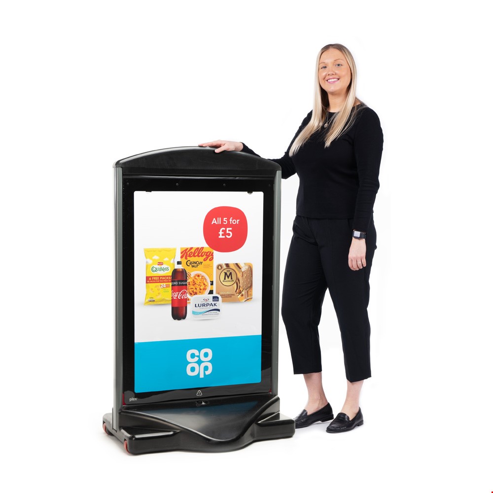 TITAN Advertising Sign | Large Forecourt Pavement Sign