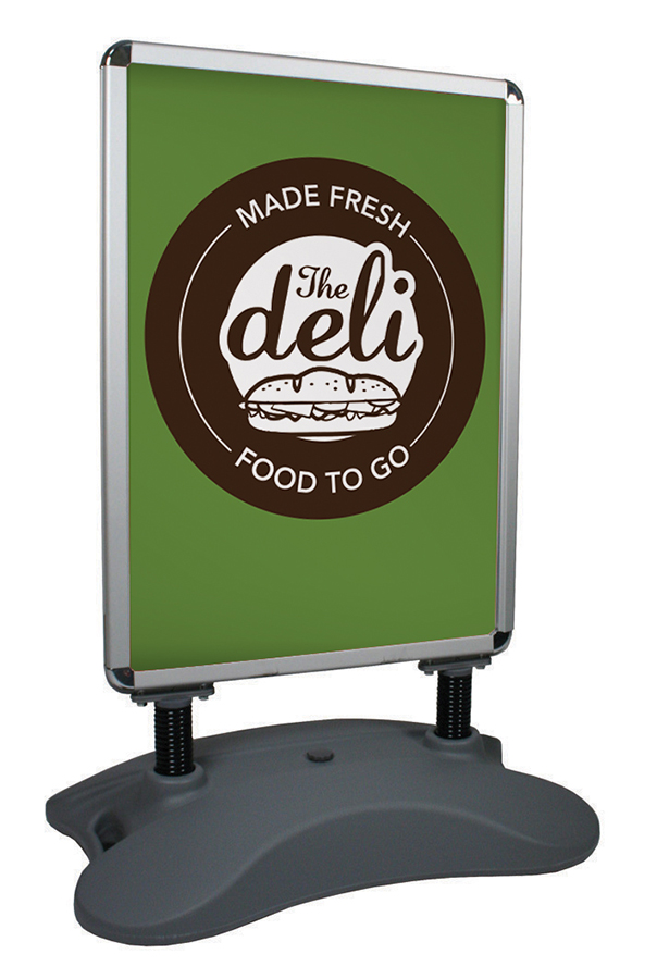 Waterbase Pavement Sign | Swing Forecourt Sign | Whirlwind Sign