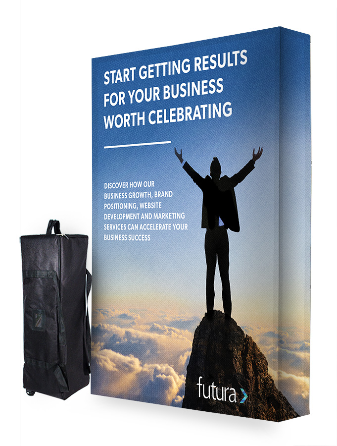 3x2 Hop Up Display Stand | Printed Fabric Hop-Up Exhibition Stand