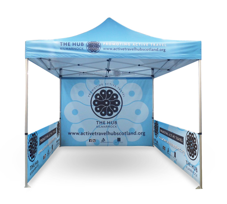 Branded Gazebo Back Walls & Side Walls| Printed Marquees