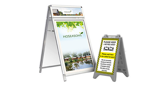 Pavement Signs | Sandwich Boards | A Frame Boards | Swing Signs